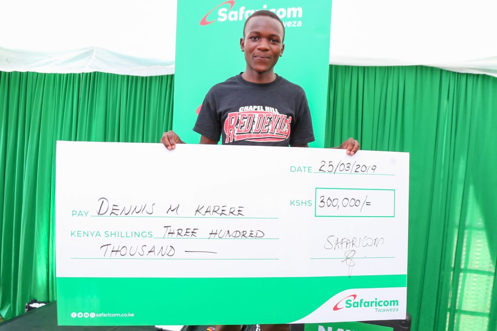 Safaricom awards Dennis Muthii for being its 30th Million customer ...