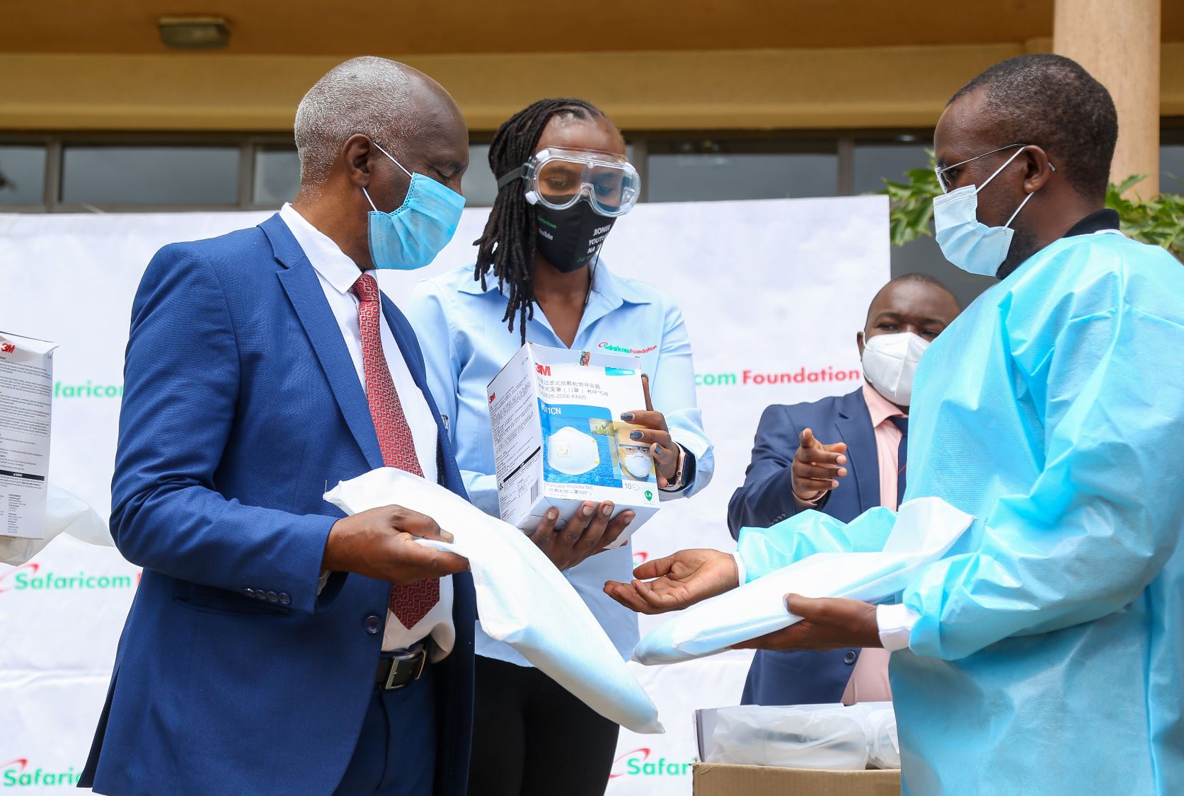 Safaricom Foundation donates PPEs to healthcare workers in Makueni ...