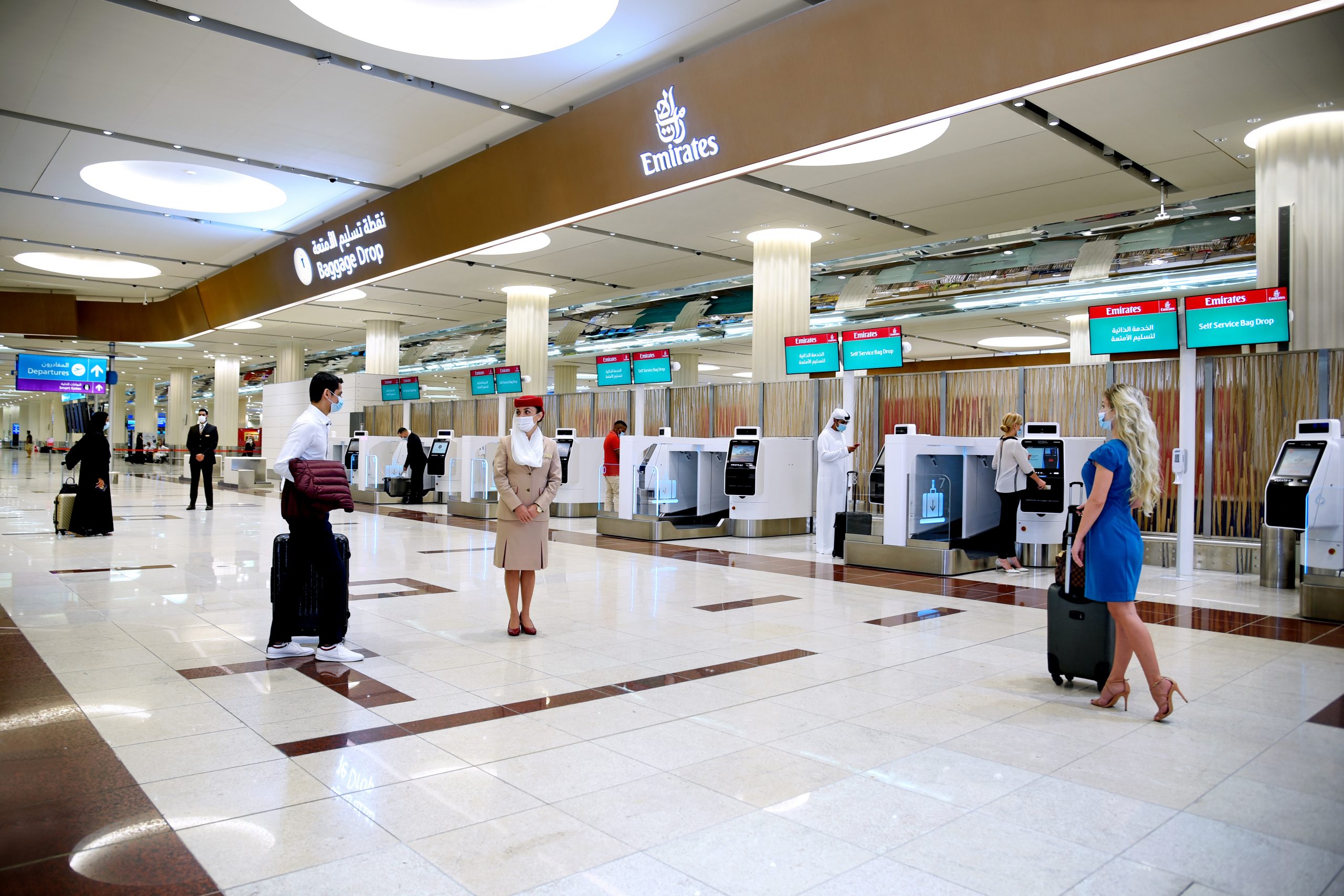 Emirates enhances contactless self check in system at Dubai airport ...