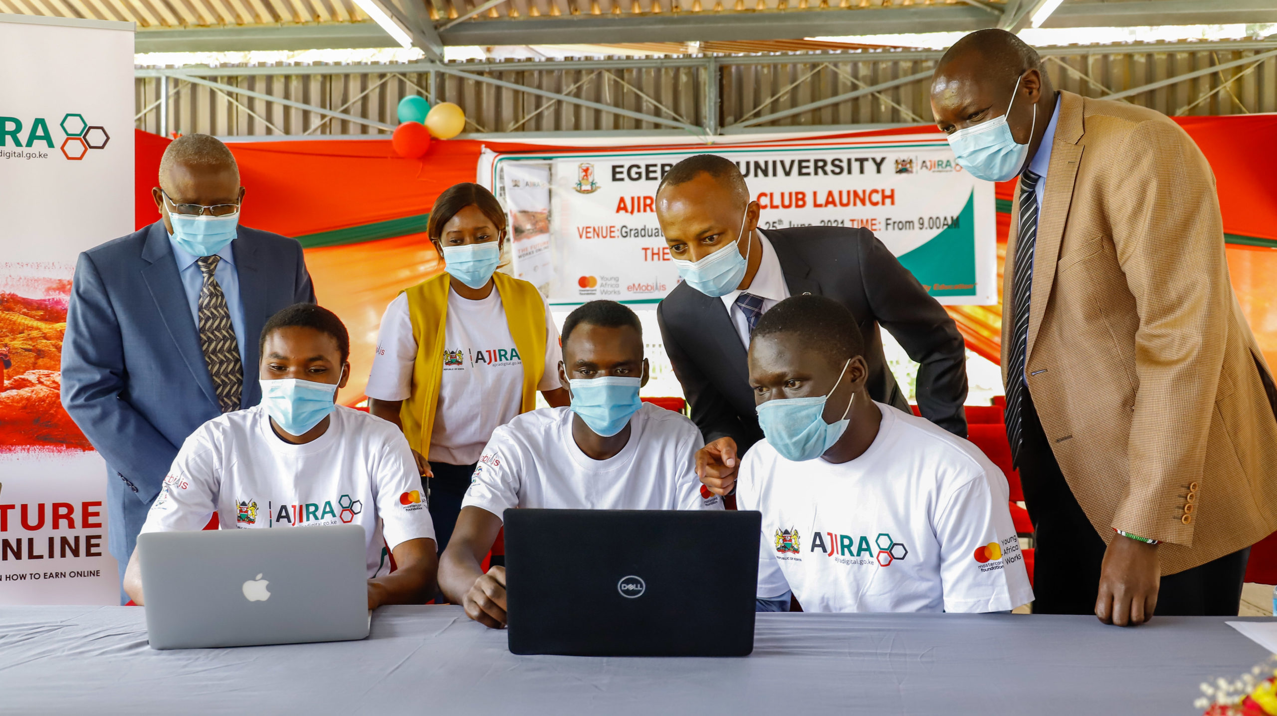 Ministry of ICT launches Ajira Digital Club at at Egerton University in ...