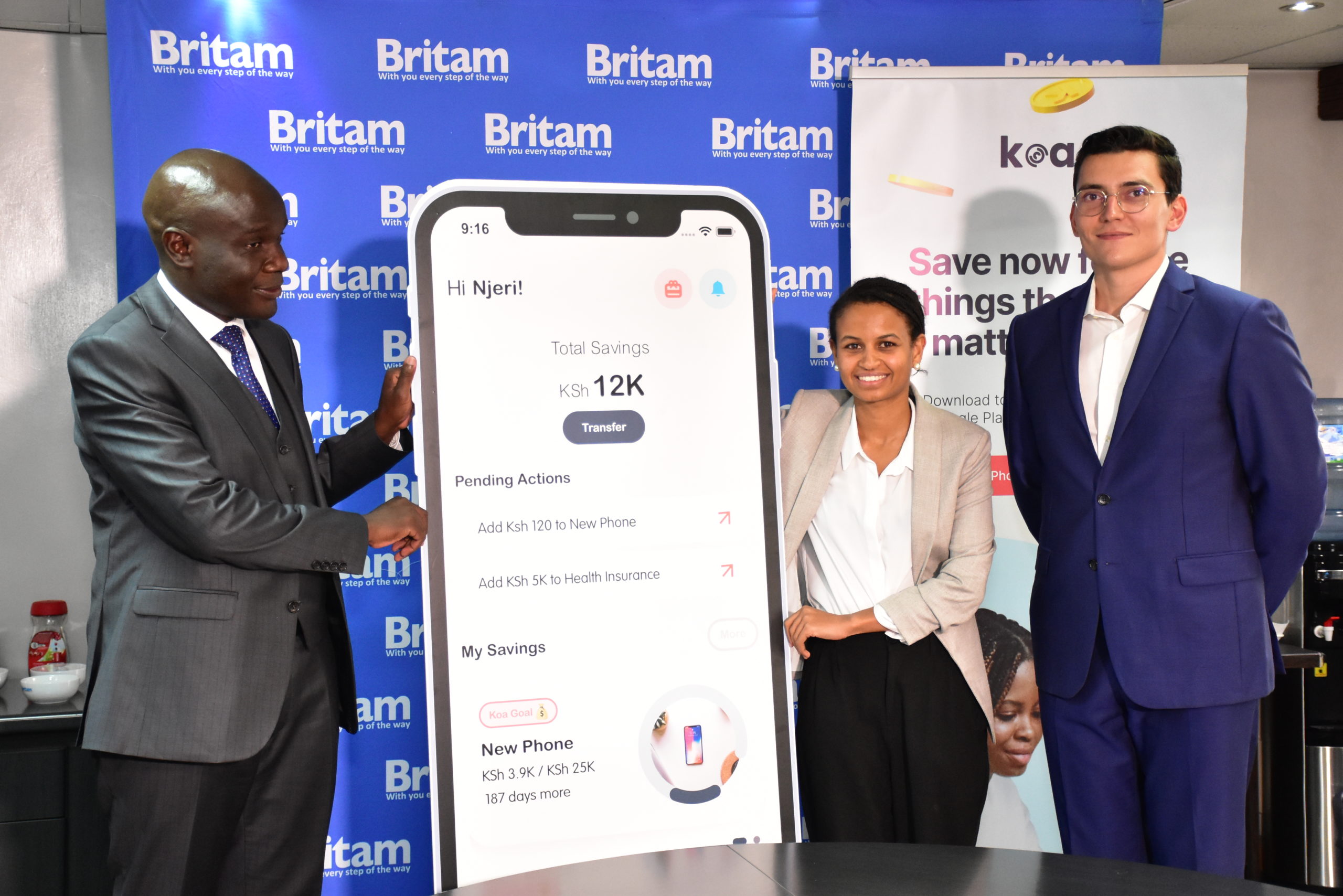 Britam partners Koa to enable more Kenyans to get access to savings and ...