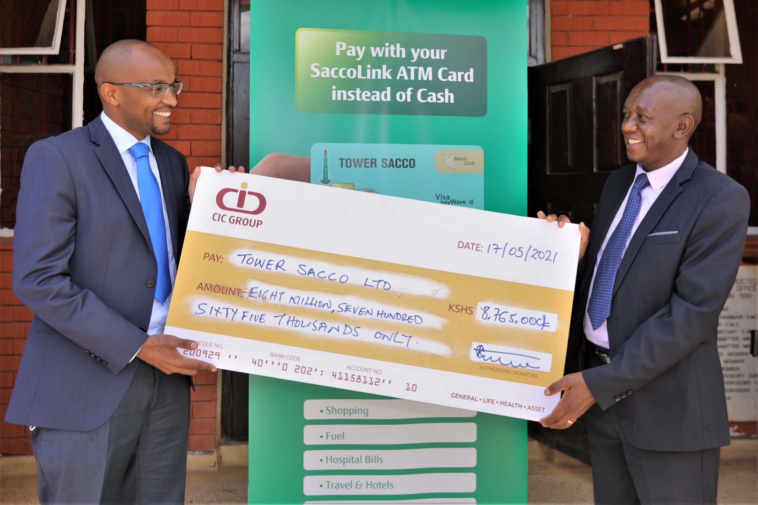 CIC Group settles Tower Sacco claim worth Ksh. 8.8 million - HapaKenya