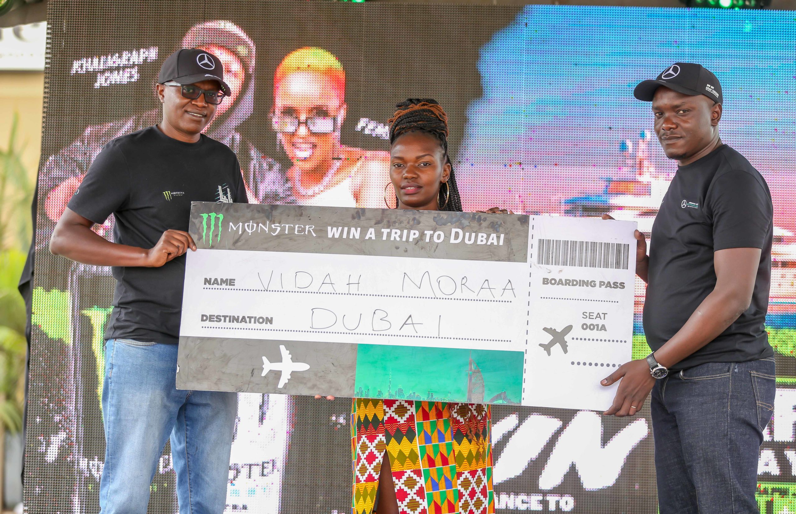 Vidah Morah wins the first ticket for 'Monster win a trip to Dubai ...