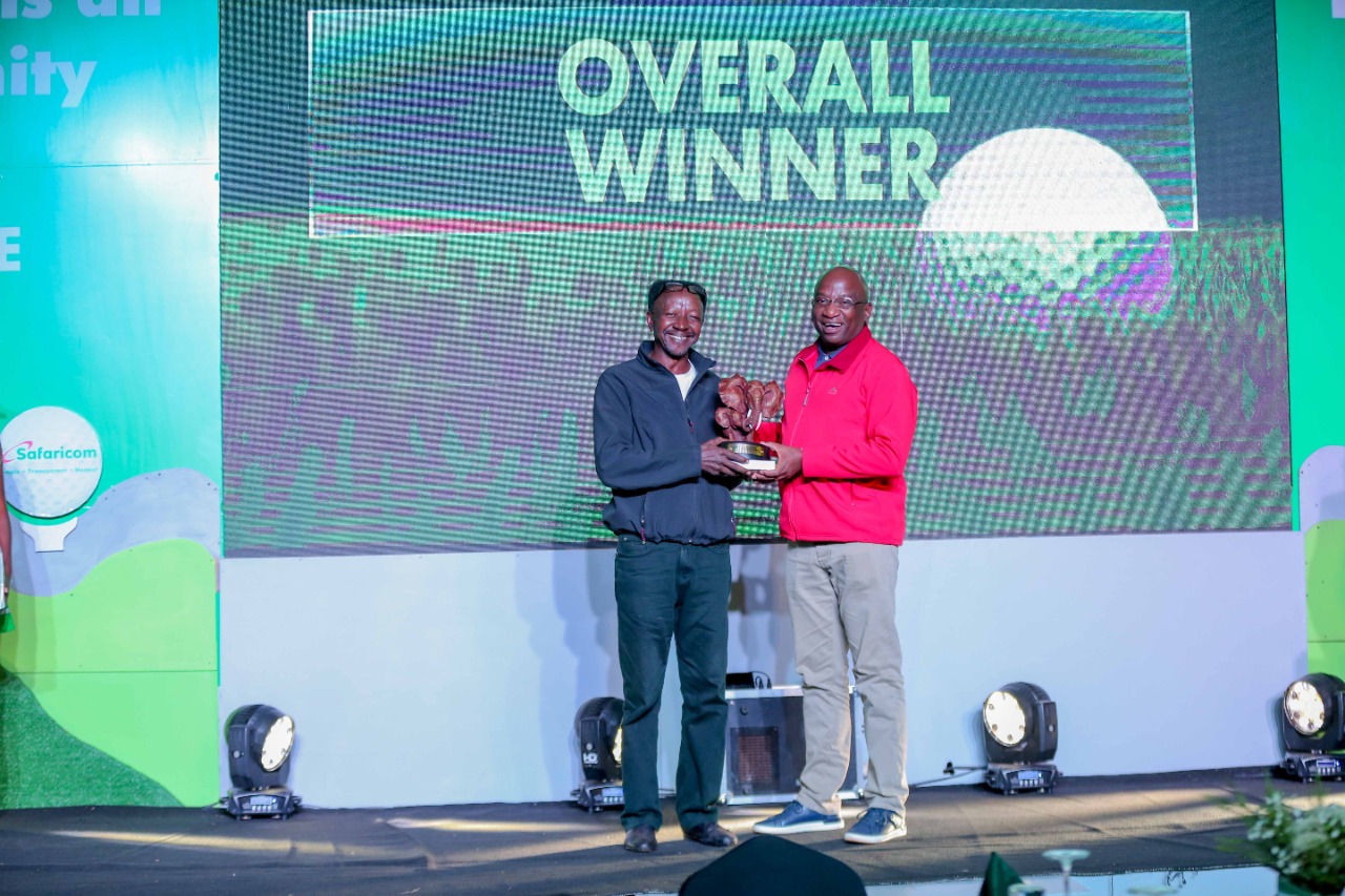 Nelson Nyoike emerges as the winner of the 13th leg of Safaricom Golf ...