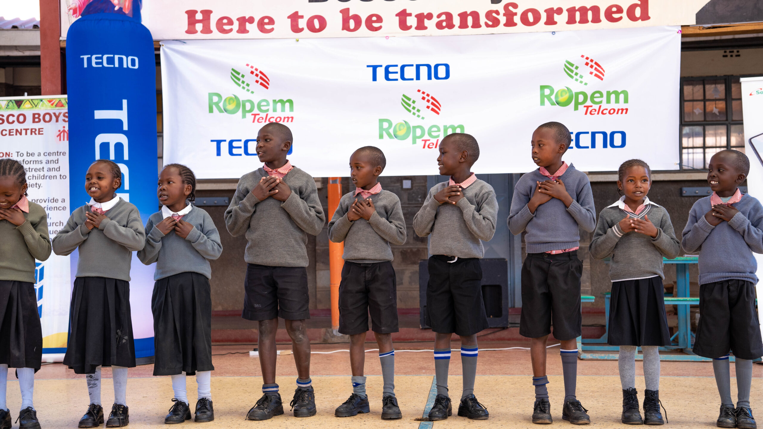 Tecno donates computers to Bosco Children’s Home - HapaKenya