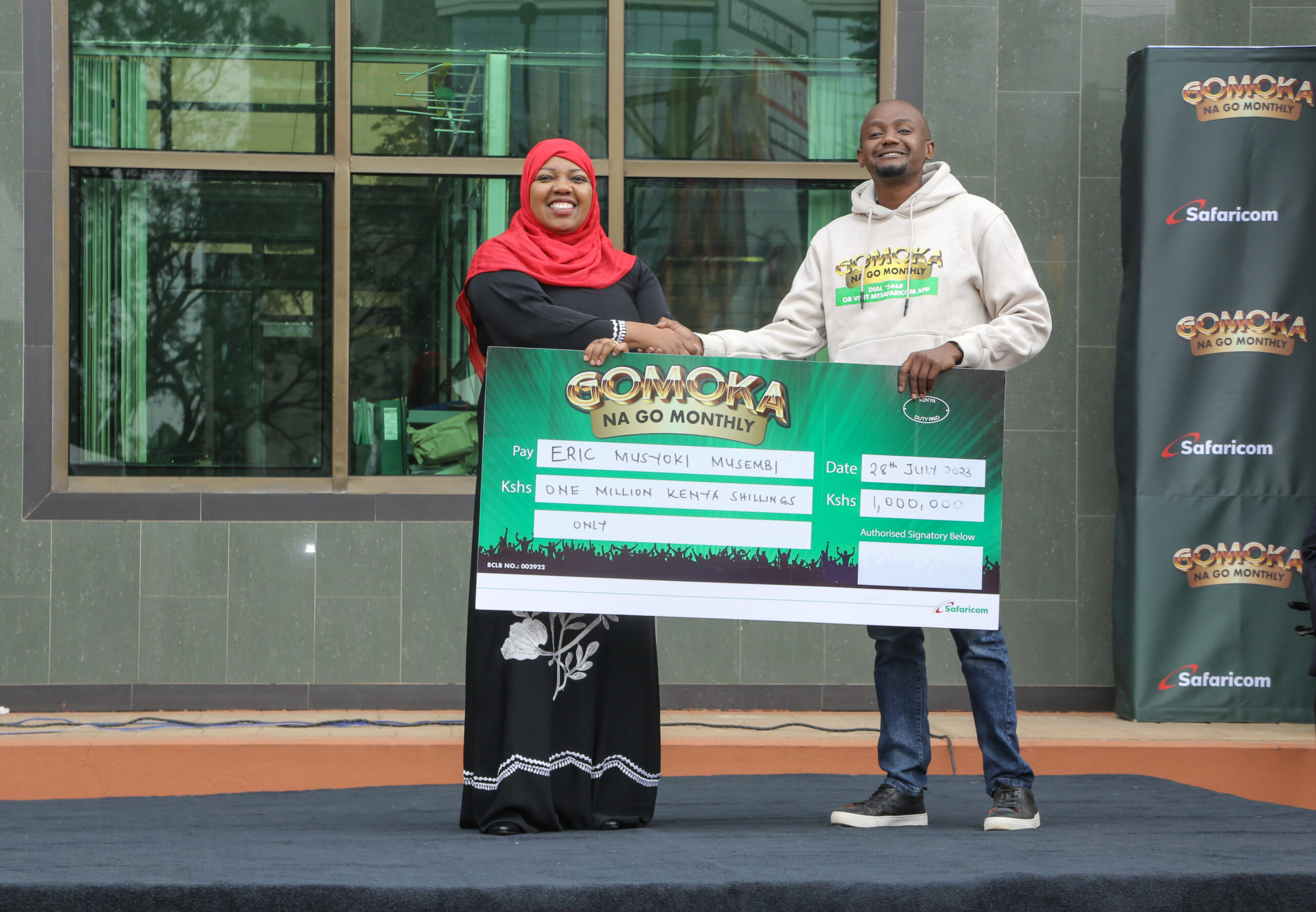 Eric Musyoki walks away with Ksh. 1 Million in the Safaricom Gomoka na ...