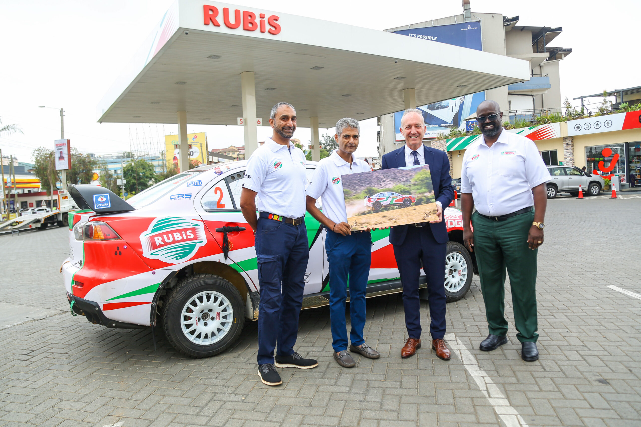 Rubis fetes Chana brothers after their win in the Kenya National Rally ...