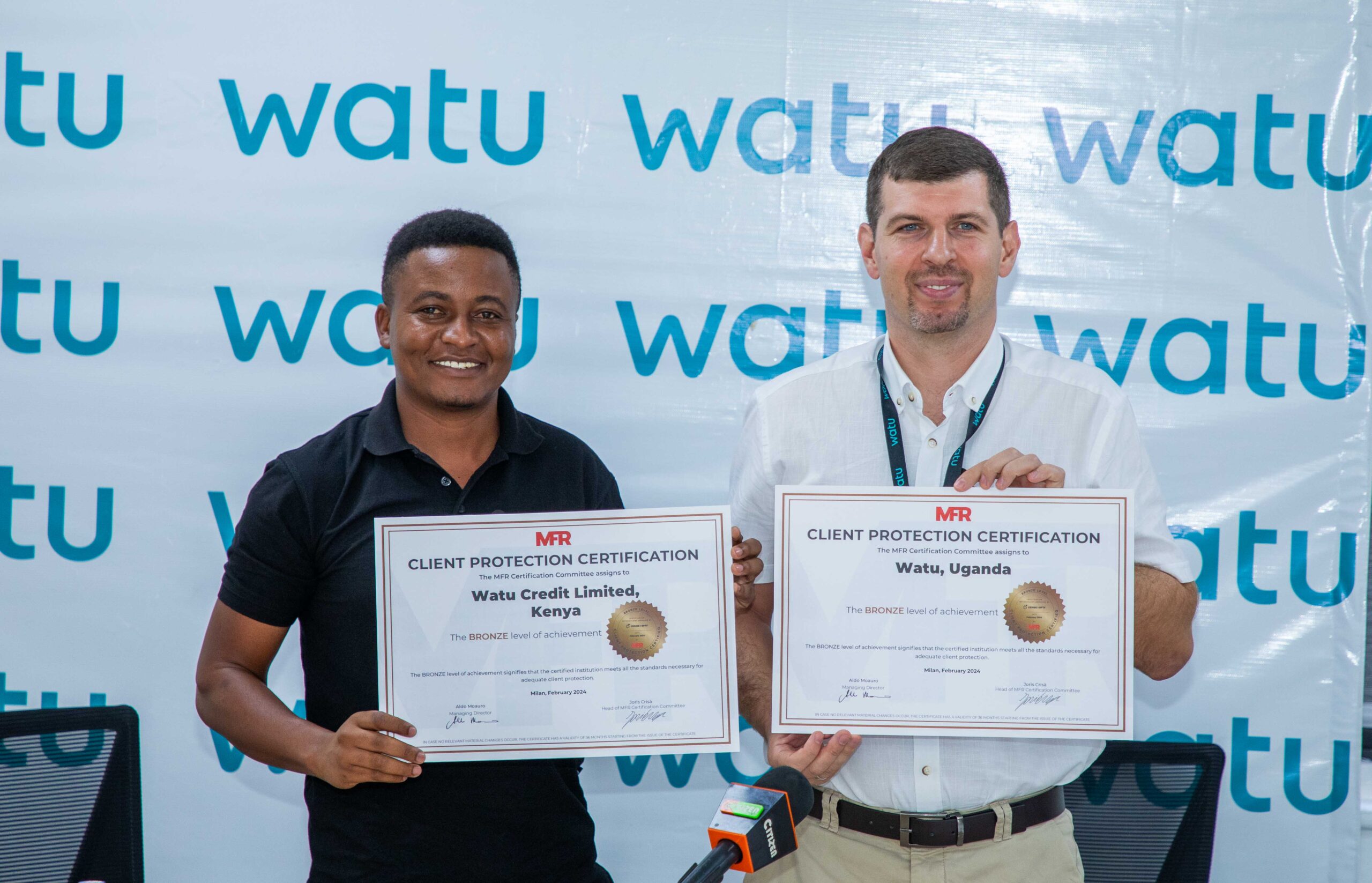 Watu Credit secures bronze level Client Protection Certification from ...
